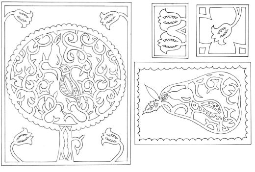 Modern Christmas Papercutting Template Free Card Making Downloads 