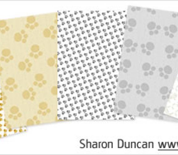 Dog Print Pet Themed Free Papers - Free Card Making Downloads | Card ...