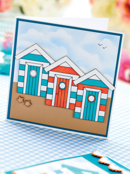 Beach Hut Cards - Free Craft Project – Card Making - Crafts Beautiful ...