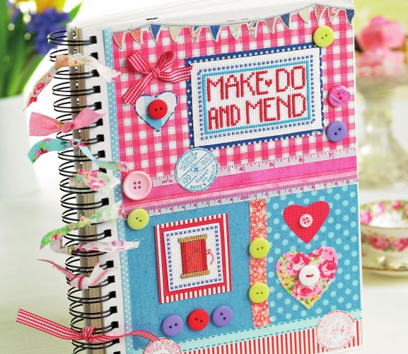 Cross-Stitch Notebook Cover - Free Card Making Downloads | Papercraft ...