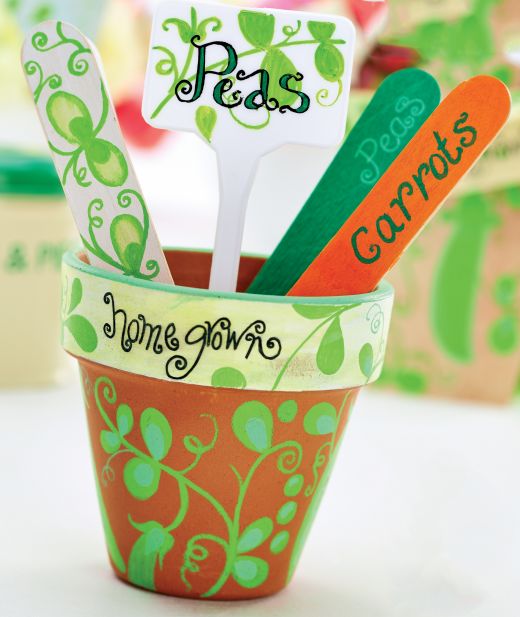 Decorated Plant Pot - Free Craft Project – More Crafts - Crafts ...