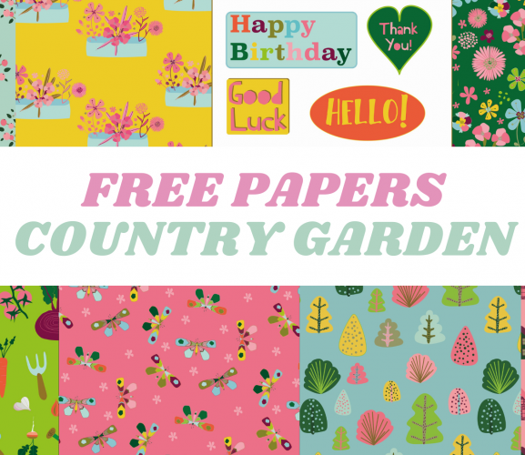 Free Country Garden Papers - Free Card Making Downloads | Papers ...