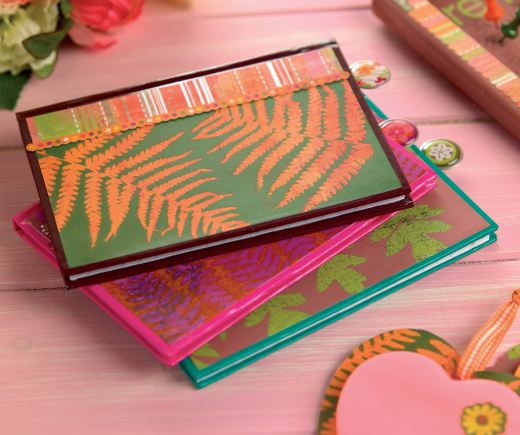 Leaf Notebooks - Free Craft Project – More Crafts - Crafts Beautiful ...