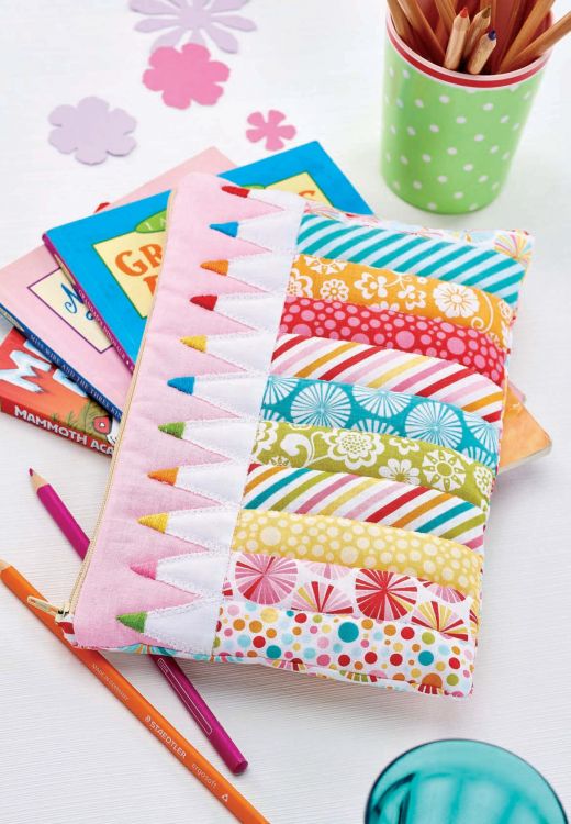 Patchwork Pencil Case - Free Craft Project – Stitching - Crafts ...