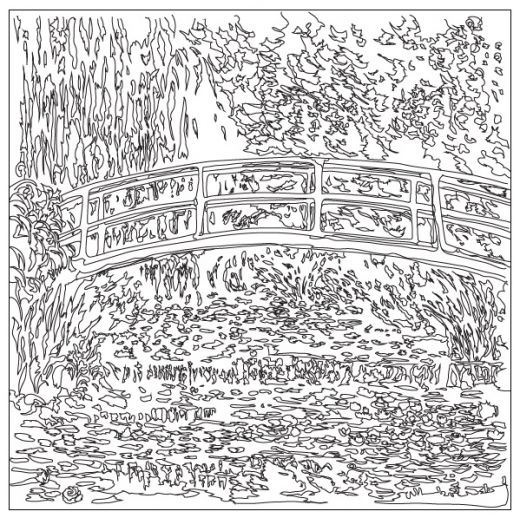 Colour Your Own Monet Illustration - Free Card Making Downloads ...