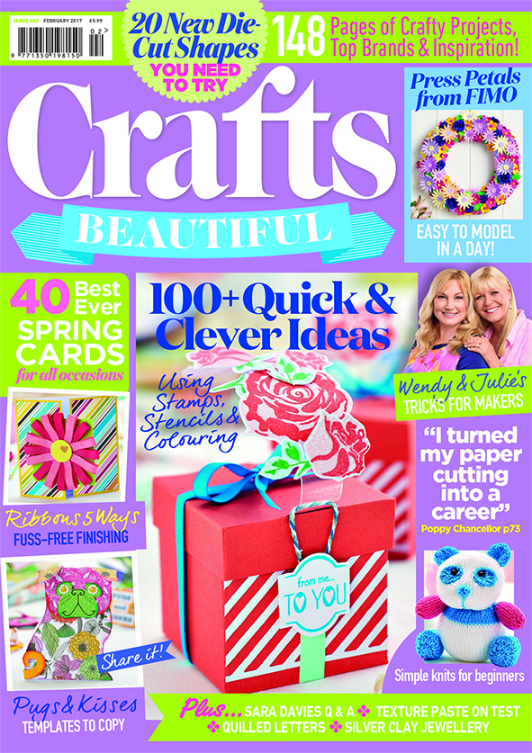 Crafts Beautiful February 2017 Issue 302 Template Pack - Free Card ...